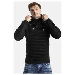 Cipo & Baxx Kapuzenpullover CIPO & BAXX, Herren, Gr. 3XL, schwarz, Strick, Obermaterial: 100% Polyacryl, unifarben, Modisch, regular fit, Pullover
