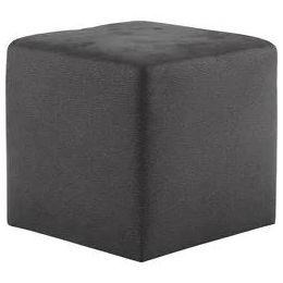 Hocker COTTA "Cuby", grau (anthrazit), B:40cm H:40cm T:40cm, 100% Polyester, Hocker, Sitzwürfel, Cube, Sitzhocker