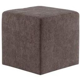 Hocker COTTA "Cuby", braun, B:40cm H:40cm T:40cm, 100% Polyester, Hocker, Sitzwürfel, Cube, Sitzhocker