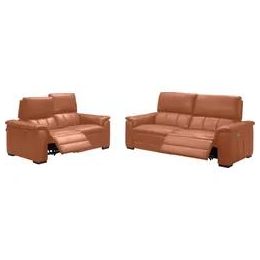 Polstergarnitur Egoitaliano "Capucine", rot (brick,), B:200cm H:99cm T:97cm, Sitzmöbel-Sets, bestehend aus einem 2-Sitzer und einem 2,5-Sitzer