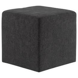 Hocker COTTA "Cuby", schwarz, B:40cm H:40cm T:40cm, 100% Polyester, Hocker, Sitzwürfel, Cube, Sitzhocker