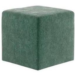 Hocker COTTA "Cuby", grün (racing grün), B:40 H:40 T:40, 100% Polyester, Hocker, Sitzwürfel, Cube, Sitzhocker