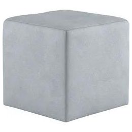 Hocker COTTA "Cuby", grau (smoke), B:40cm H:40cm T:40cm, 100% Polyester, Hocker, Sitzwürfel, Cube, Sitzhocker