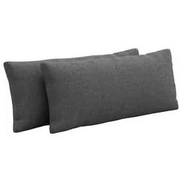 Sit & More Auflagekissen SIT & MORE "Emely", grau (dunkelgrau), B:65cm H:25cm T:10cm, 95%Polyester, 5% Polyamid, Polsterauflagen