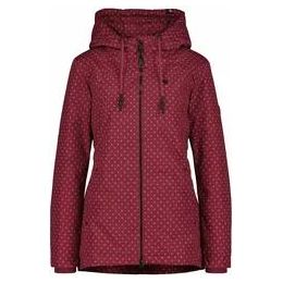 alife and kickin Winterjacke ALIFE & KICKIN "Damen LilouAK B", Damen, Gr. XS, rot (cranberry juice), 100% Polyester, Jacken, Warm gefütterte Jacke mit flauschigen Teddyfell Innenfutter
