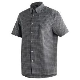 Funktionshemd Maier Sports "Mats S/S", Herren, Gr. 54, Normalgrößen, grau, 97% Polyester, 3% Elasthan, Hemden, Trocknet besonders schnell dank dryprotec-Technologie