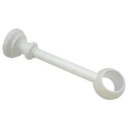 Gardinenstangenhalter Gardinia "Träger geschlossen für Ø 28 mm" Gr. 1, weiß, L:17cm Ø:2,8cm, Gardinenstangenhalterungen, Serie Gardinenstangen-Set Bifo Ø 28 mm