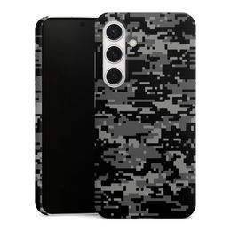 DeinDesign Galaxy S24 Handy Premium Case Smartphone Handyhülle Schutzhülle matt Camouflage Tarnmuster Pixel Premium Case