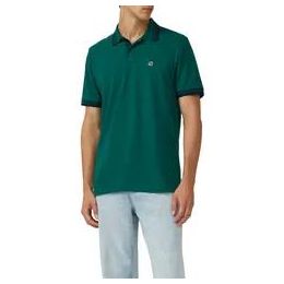 Poloshirt s.Oliver, Herren, Gr. M, grün, Piqué, Obermaterial: 100% Baumwolle, kontrastfarbene Details, unifarben, regular fit taillenbedeckt, ohne Ausschnitt, kontrastfarben, Shirts, mit Logo Stickerei