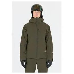 Skijacke SOS "Cervinia", Herren, Gr. M, grün (dunkelgrün), 86% Polyamid, 14% Elasthan, unifarben, normal, ohne Ausschnitt, Jacken, im wasserdichten Design