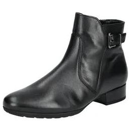 Stiefelette Gabor COMFORT "Gabor Comfort Stiefelette Nappaleder", Damen, Gr. 40, schwarz, Nappaleder, Schuhe