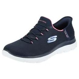 Sneaker Skechers "Skechers Sneaker Textil", Damen, Gr. 36, blau (navy), Textil, Schuhe
