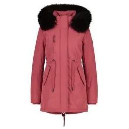 alife and kickin Winterjacke ALIFE & KICKIN "Damen KierseyAK A", Damen, Gr. XS, rot (astro dust), 100% Polyester, Jacken, Kurzer Mantel mit weichem Teddy-Innenfutter und abnehmbarer Kapuze