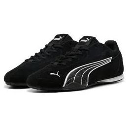 Sneaker Puma "CATCH SD", Gr. 44, schwarz-weiß (Puma schwarz, Puma weiß), Leder, unifarben, Sportlich, Schuhe, Design auf den Spuren des Puma Speedcat