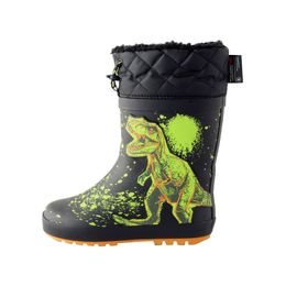 next Gummistiefel Jungen Gr&ouml;&szlig;e 25.5 neongr&uuml;n / orange / schwarz