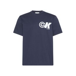 Calvin Klein Jeans T-Shirt Herren Gr&ouml;&szlig;e L marine / wei&szlig;