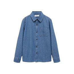 Mango Kids Hemd 'TONI' Jungen Gr&ouml;&szlig;e 122 blue denim