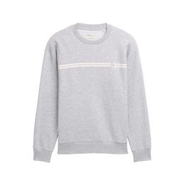 Tom Tailor Denim Sweatshirt Herren Gr&ouml;&szlig;e S graumeliert / wei&szlig;