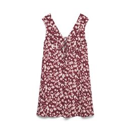 V&eacute;ro Moda Vero Moda Kleid 'VMSommer' Damen Gr&ouml;&szlig;e 40 weinrot / wei&szlig;