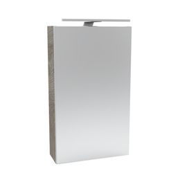 Fackelmann LED-Spiegelschrank 'SBC' braun 40 x 68 x 15,3 cm rechts