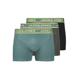 Jack & Jones Jack & Jones Boxershorts 'JACBRYSON' Herren Gr&ouml;&szlig;e L taubenblau / mokka / hellgr&uuml;n / schwarz