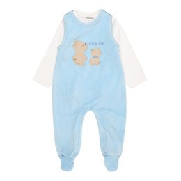 Jacky Strampler 'BASIC LINE Newborn' Gr&ouml;&szlig;e 68 hellblau / wei&szlig;