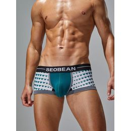 SEOBEAN Boxershorts 'Love Heart' Herren Größe XXL grün