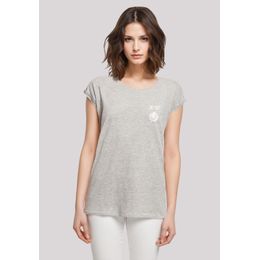 F4NT4STIC Damen T-Shirt "ACDC Lightning Bolt", grau, Gr. XS, Obermaterial: 100% Baumwolle, Shirts, Premium Qualität