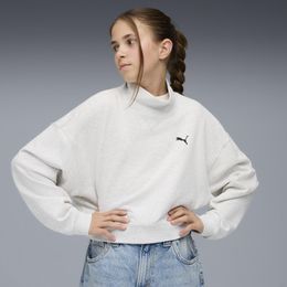 Puma Sweatshirt 'Wardrobe Essentials Go Together' Jungen Gr&ouml;&szlig;e 164 wei&szlig;meliert