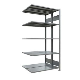 eurokraft pro Steckregal, doppelreihig, Fachboden-BxT 1000 x (2 x 400) mm, verzinkt, Höhe 2000 mm, Anbauregal
