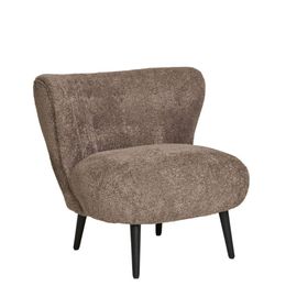 Pharao24.de Sessel Wohnzimmersessel in Braun aus Boucle