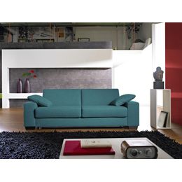 Schlafsofa Bali "Norwalk, Dauerschl&auml;fer", blau (t&uuml;rkis), B:212cm H:83cm T:100cm, Sofas, Schlafsofa, in 140er und 160er Breite, 3 Varianten, auch mit Ergoflex-Lattenrost