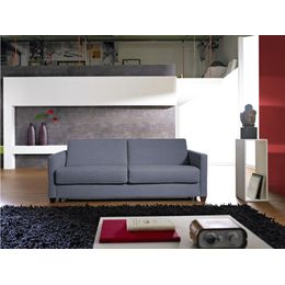 Schlafsofa Bali "Norwalk", grau, B:202cm H:83cm T:100cm, Sofas, Schlafsofa, in 140er und 160er Breite, 3 Varianten, auch mit Ergoflex-Lattenrost