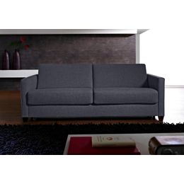 Schlafsofa Bali "Norwalk", blau (blau, anthrazit), B:182cm H:83cm T:100cm, Sofas, Schlafsofa, in 140er und 160er Breite, 3 Varianten, auch mit Ergoflex-Lattenrost