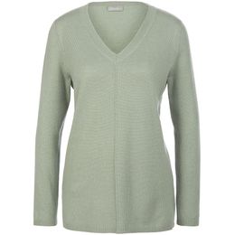 Peter Hahn - V-Pullover aus 100% Premium-Kaschmir, gr&uuml;n, Gr. 48 / XL - Kaschmir