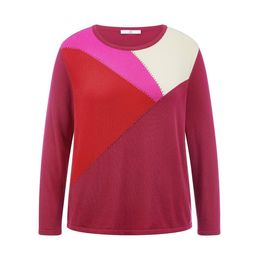 Emilia Lay - Rundhals-Pullover, rot, Gr. 50 / XL - Baumwolle