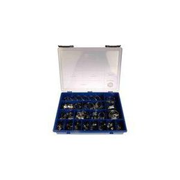 HI-GRIP Hose Clip Set, 135pcs, Edelstahl, Silber, 50mm - HGZAB1RS