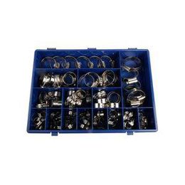 HI-GRIP Hose Clip Set, 76pcs, Edelstahl, Silber, 50mm - HGSAB2