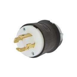 Hubbell Twist-lock American Plug 30A 250V NEMA L15 - 30P Plug Schwarz - HBL2721
