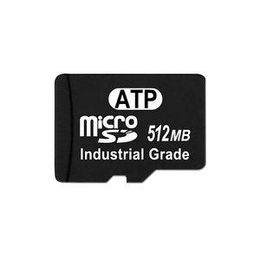 ATP Industrielle Speicherkarte, microSD, 512MB, 20MB/s, 18MB/s, Schwarz - AF512UDI-5AFXM
