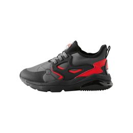 next Sneaker Jungen Gr&ouml;&szlig;e 41 dunkelgrau / rot / schwarz