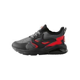 next Sneaker Jungen Gr&ouml;&szlig;e 30.5 dunkelgrau / rot / schwarz