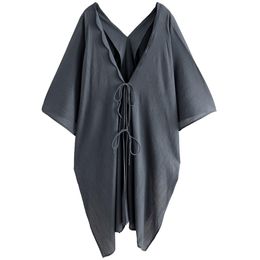 next Strandkleid Damen Größe 44/46 taubenblau