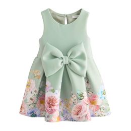 next Kleid M&auml;dchen Gr&ouml;&szlig;e 98 azur / pastellgr&uuml;n / dunkelgr&uuml;n / rosa