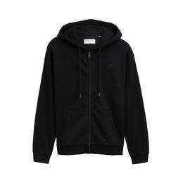 Tom Tailor Denim Zip-Up Hoodie male Black size XS