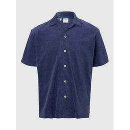 Selected Button Up Shirt male Blue size S