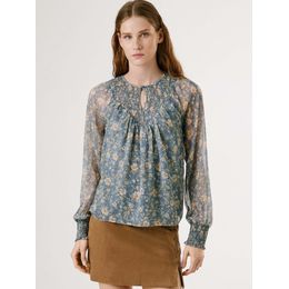 Pepe Jeans Bluse 'Laurel' Damen Gr&ouml;&szlig;e M creme / opal / braun / oliv