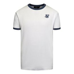 SikSilk T-Shirt Herren Größe S blau / weiß