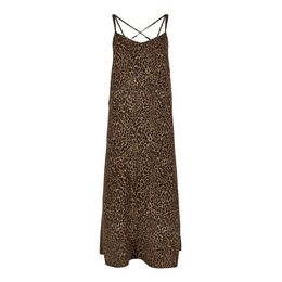 Apricot Animal Print Crepe Maxi Slip Dress ' ' Damen Gr&ouml;&szlig;e 44 braun Winterkleid