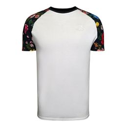 SikSilk Shirt 'Raglan' Herren Größe XL mischfarben / weiß